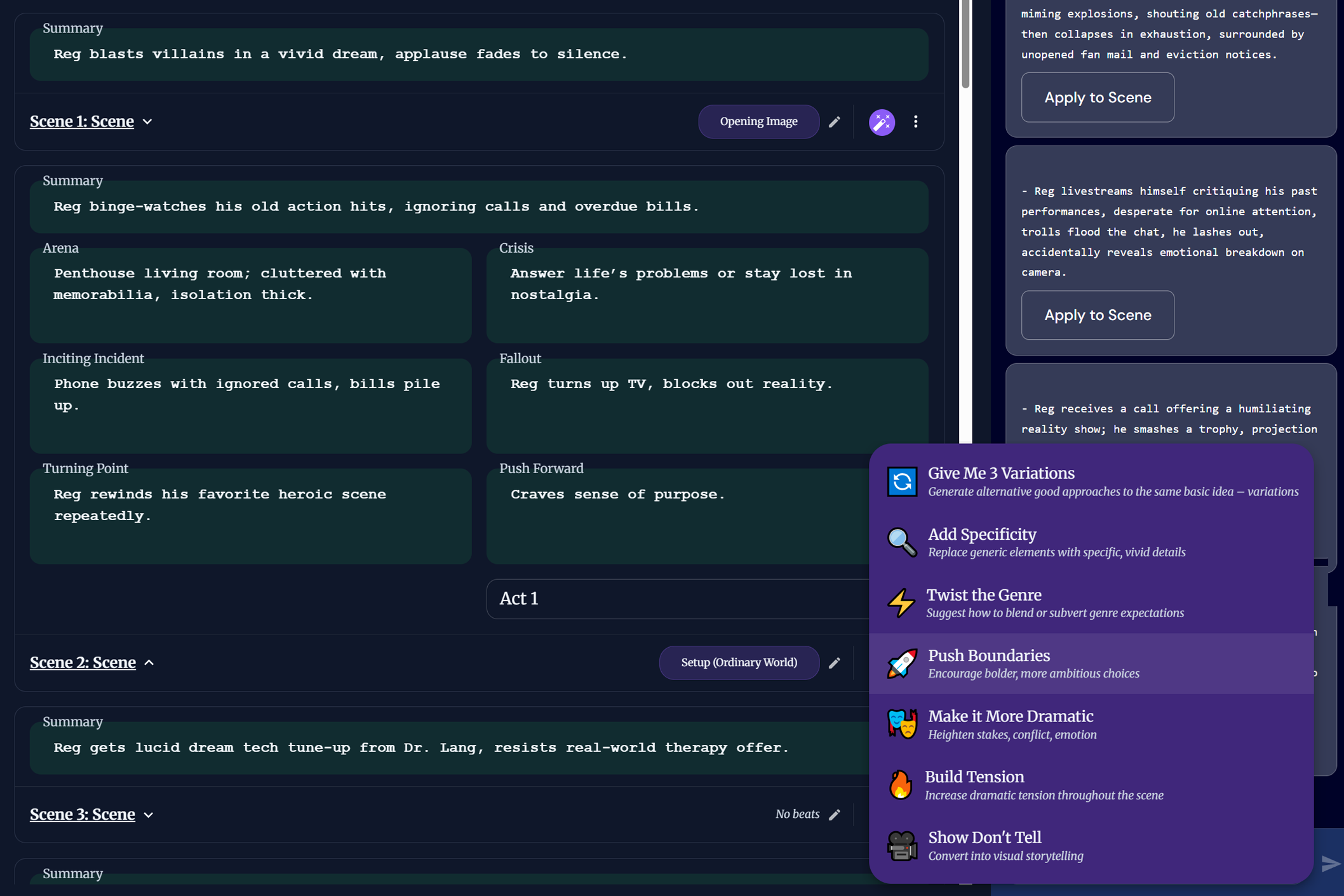 BeatBandit – AI Screenwriting & Beat Sheet Software